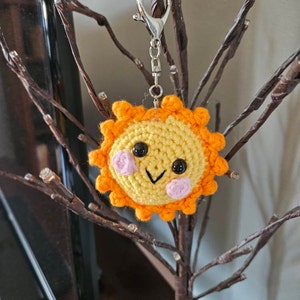 Sun Keychain Crochet Pattern, Crochet Sun, Amigurumi Pattern, Crochet ...