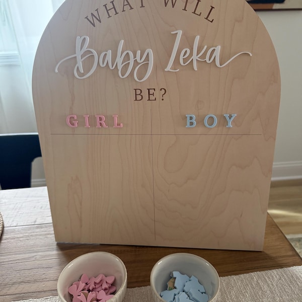 Gender Reveal Hospital Announcement Sign, Hello World Plaque, Gender ...