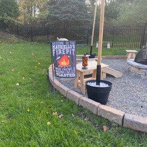 Personalized Garden Flag, Garden Flag, Firepit Flag, Campfire Flag ...