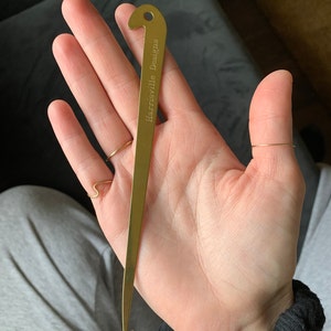 Brass Reed/sley Hook, 2 in 1 Tool for Threading Metal Reeds and Heddles ...