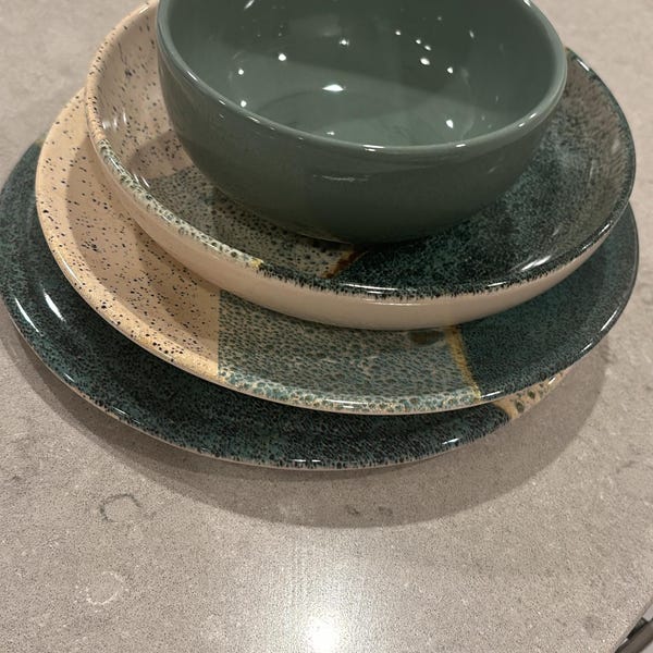 Handmade Porcelain Dinner Set 1 to 12 Person Options Includes Dinner ...