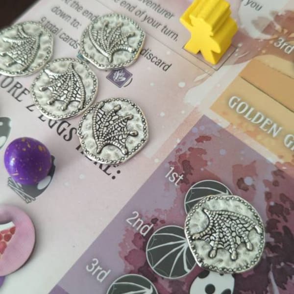 40x Dragon Coins in 3 Different Colors, Metal Token Upgrade for Board ...
