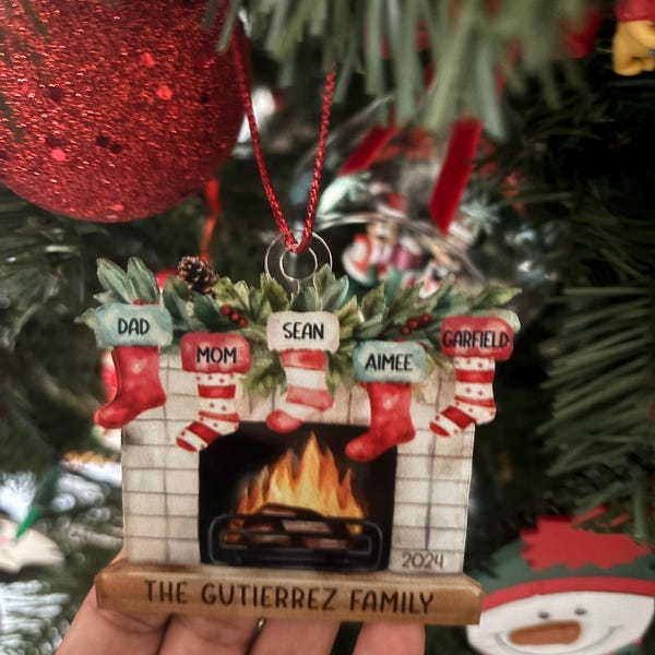 Christmas Ornaments, Personalized Family Christmas Ornaments, Family ...