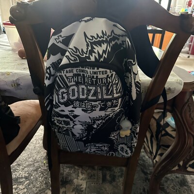 Godzilla Backpack Gojira Bag Kaiju Japan Bags Lunchbox Handbag Sci Fi ...