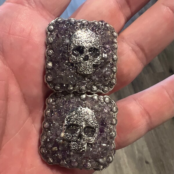 Unique Concho, Draggonfly Concho, Custom, Pink Glitter, Faux Druzy ...