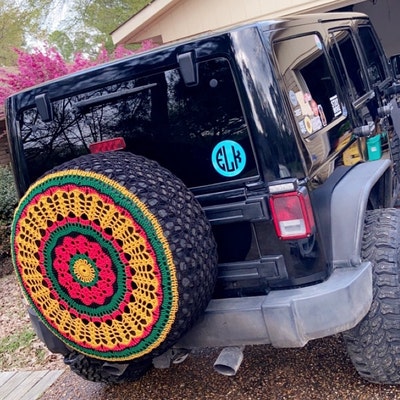 Feather Crochet Spare Tire Cover - Etsy