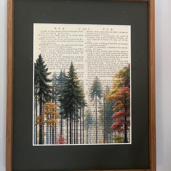 Three Wise Monkeys Dictionary Art Print Set, See No Evil, Hear No Evil ...