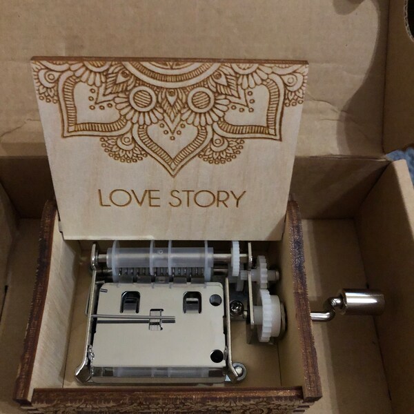 Gravity Falls Hand Crank Wood Paper Strip Music Box With Personalized ...