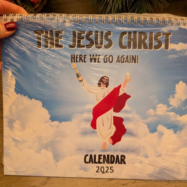 Funny Jesus Christ 2026 Satire Calendar | Wall Humor Gift | White ...