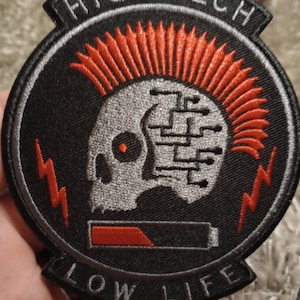 High Tech Low Life Patch - Etsy