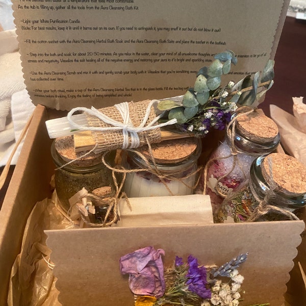 Aura Cleansing Spiritual Bath Kit - Etsy