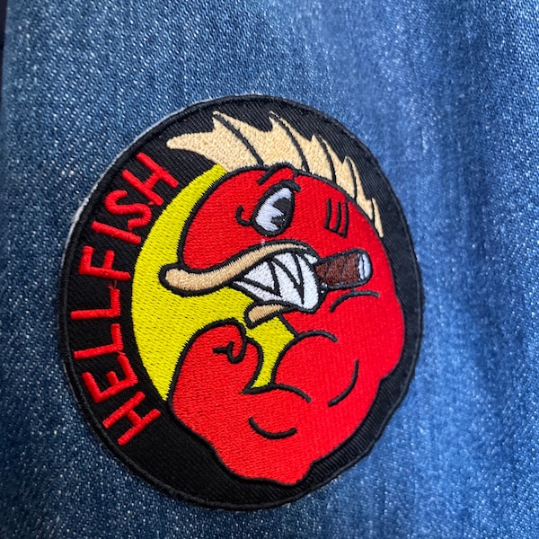 The Simpsons Flying Hellfish Grandpa Embroidered Sew on Iron on Patch ...