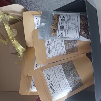 Loose Leaf TEA Starter KIT Organic Tea Gift Set Tea Gift BOX Ready to ...