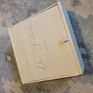 LARGE SIZE Baby Girl Keepsake Box // Personalized Box, Wood Box, Baby ...