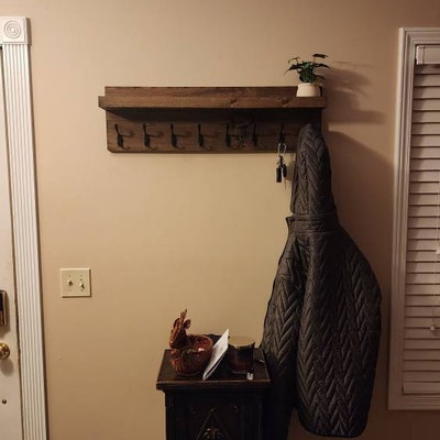 Coat Rack With Shelf the Ed Key Holder Entryway Organizer Towel Rack ...