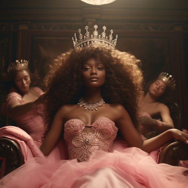 Printable Rich Black Girl Vision Board, Black Woman Images, 2024 Brown ...