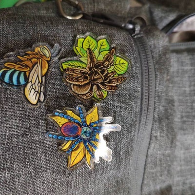 Velvet Spider Sticker 3.5 Inch Glossy Sticker Ladybird Spider Insect ...