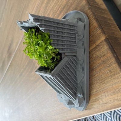 Architecture Planter Overgrown City Buildings Plant Holder 3x2 Inch ...