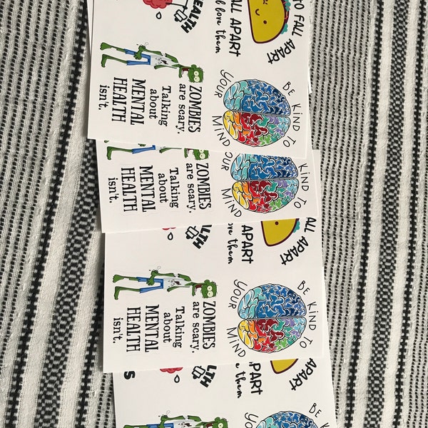 Mental Health Awareness Sticker Pack 1 - Diversely Human - Mental ...