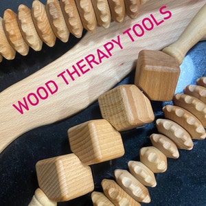 Massage Tools Set No. 3 Set for Anti Cellulite Maderotherapy Wooden ...