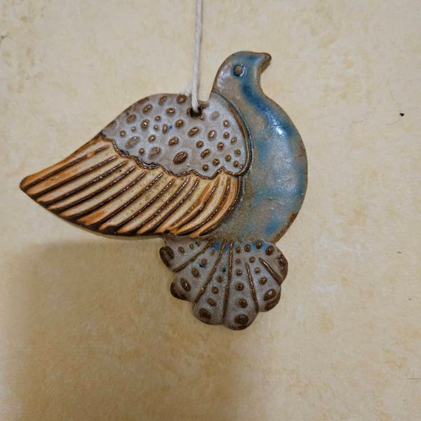 Dove Ornament Pottery Hand Made - Etsy