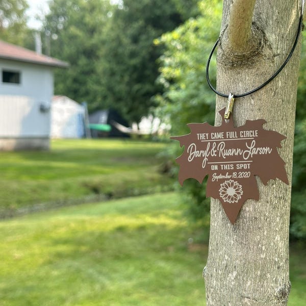 Memorial Tree Dedication Plaque Gift for Planting Trees in Memory of a ...