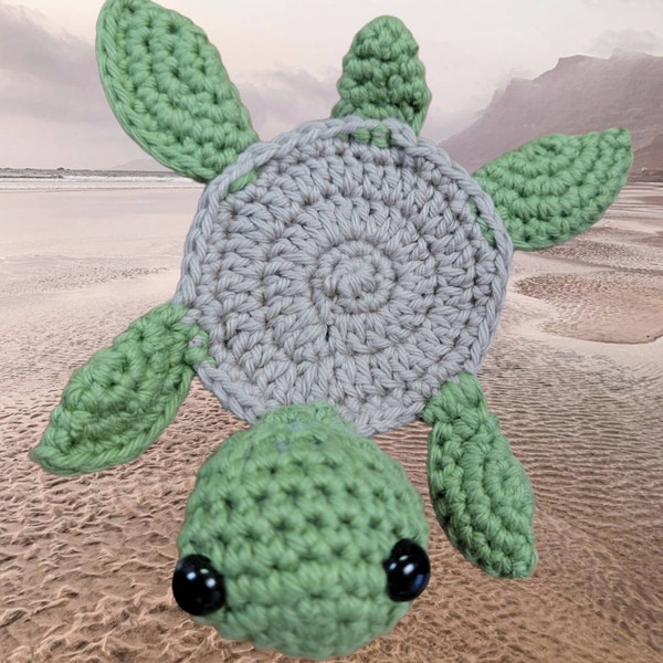 Crochet Turtle Coaster PDF PATTERN - Etsy