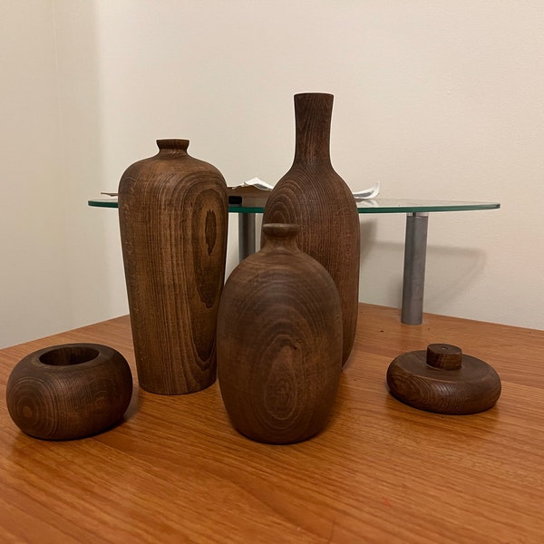 Minimalist Vase Sets - Flower Vase - New Home Gift - Handmade Wooden ...
