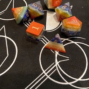 Blood Glass Dice Set - Etsy