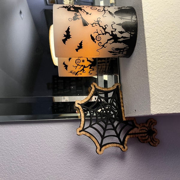 Halloween Door Corner Sign, Spider Web Halloween Decor, Halloween ...