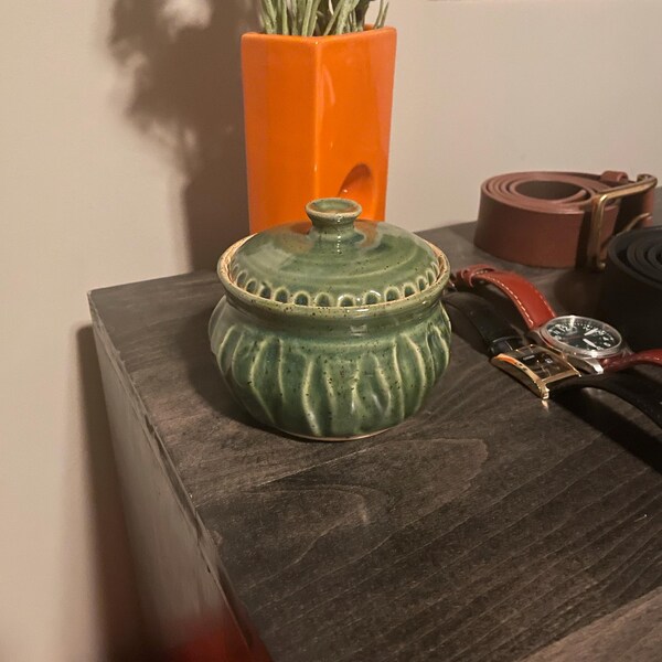 Handmade Pottery Cream and Sugar Set, Ceramic Sugar Bowl With Lid and ...