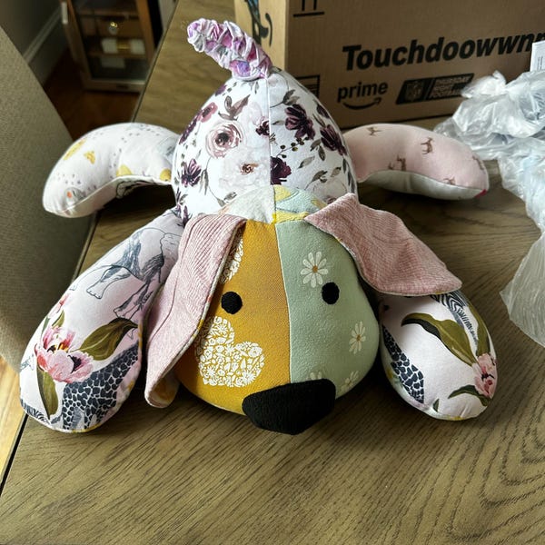 Memory Dog From Clothing Keepsake Dog Made From Clothing Memorial ...