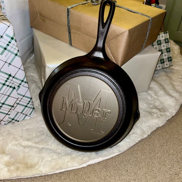 Personalized Cast Iron Skillet - Custom CNC Machined - Etsy