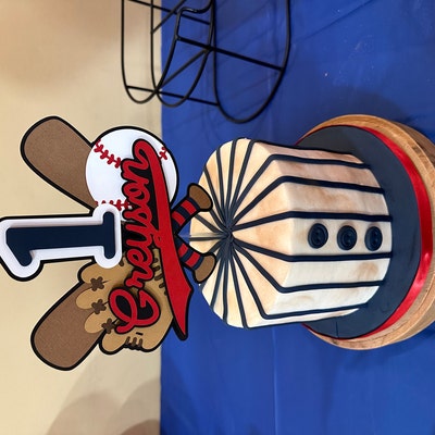 Baseball Cake Topper, Baseball Birthday Party, Personalized Cake Topper ...