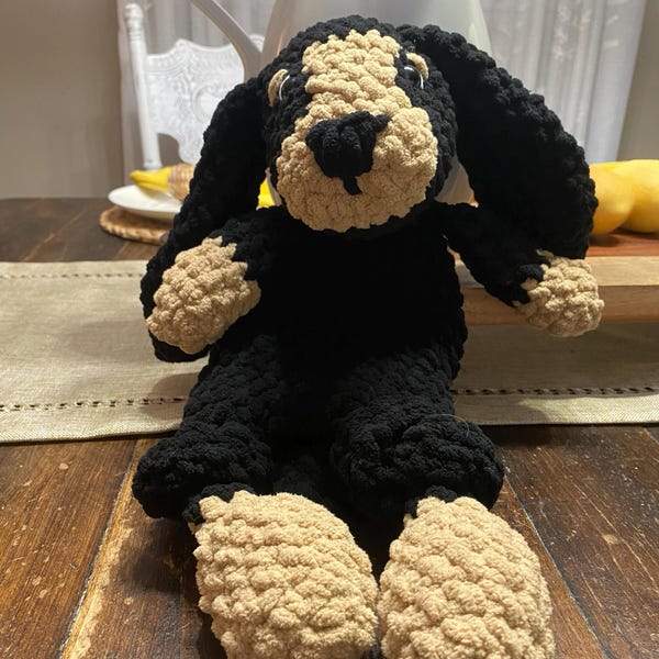 Puppy Snuggler Crochet Pattern. Dog Knotted Lovey Crochet Pattern ...
