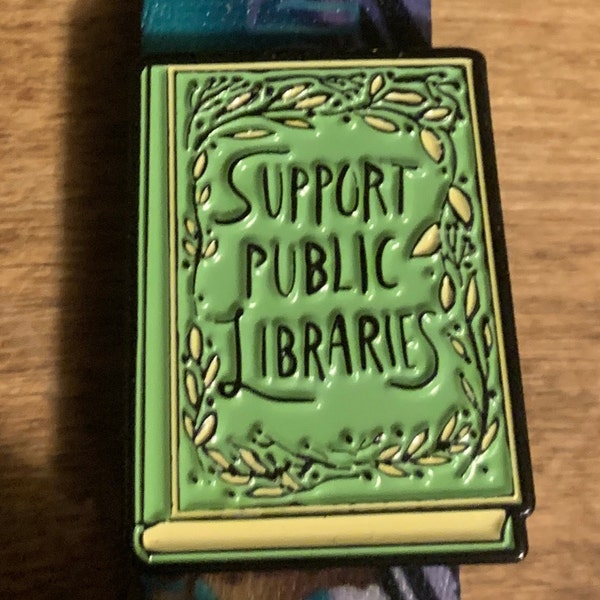 Support Public Libraries Enamel Pin / Librarian / - Etsy