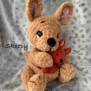 Crochet Kangaroo Pattern Amigurumi Kangaroo Tutorial Plush Kangaroo ...