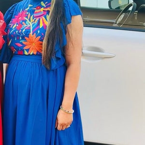 Mexican Maxi Skirt. Mexican Colorful Skirt. Traditional Long Skirt ...