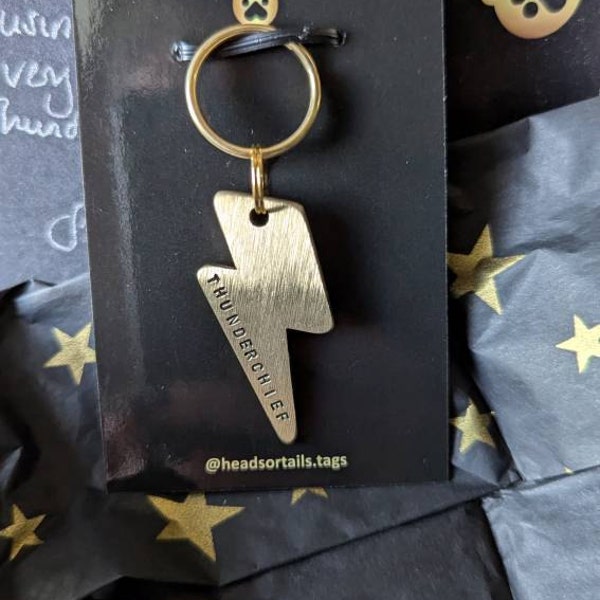 Dog Tag, Pet ID Tag, Dog Name Tag, Dog ID Tag Keyring, Brass ...