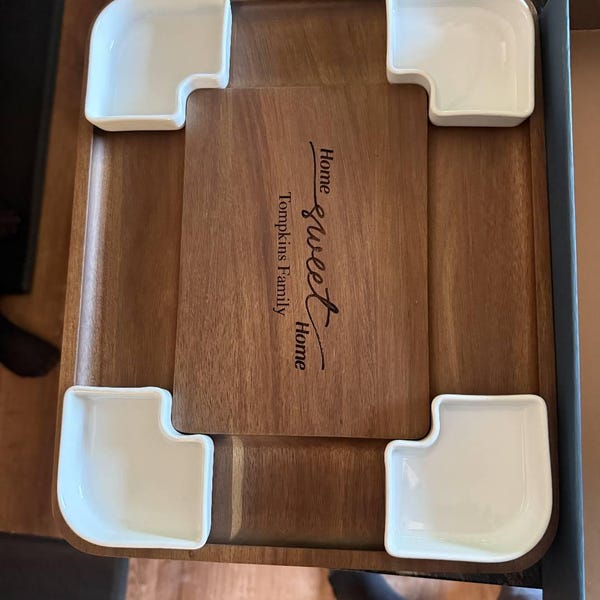 Modern Lazy Susan Turntable Upgraded Round Charcuterie Board Set With ...