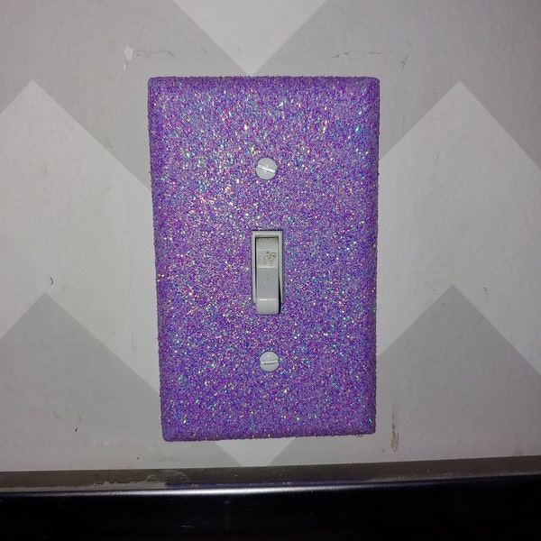 Light Purple Glitter- Iced Lavender- Light Switch & Outlet Covers ...