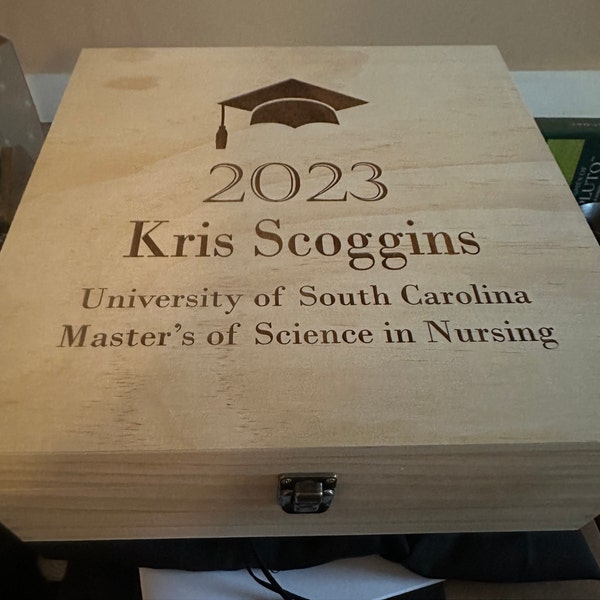 Graduation Memory Box, Personalized Gift Box, Graduation Gift Ideas ...