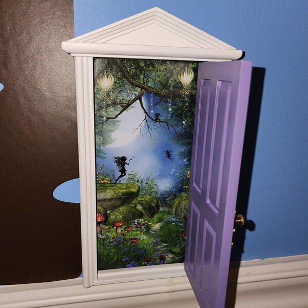 Miniature Wooden Elf / Fairy Mail Box in Various Colours - Etsy