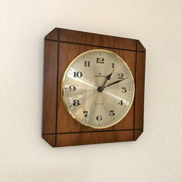 Stunning JUNGHANS Wall Clock Mid Century Modernism Germany Mcm Danish ...