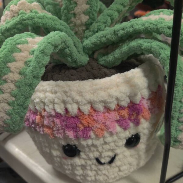 Spider Plant US Crochet Pattern | Amigurumi Houseplant | Chlorophytum ...