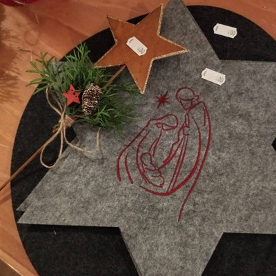 Catholic Marian Monogram With Crown Digital Machine Embroidery - Etsy