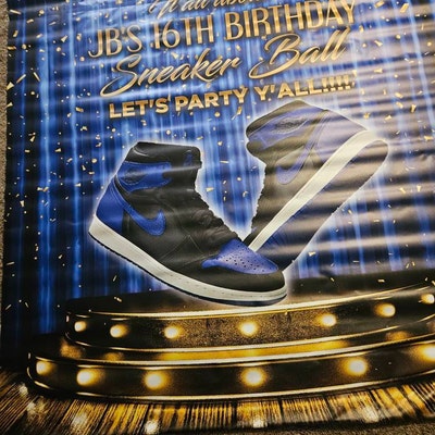 Sparkle Graduation Party Backdrop, Add Your Photo, Chalkboard ...