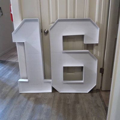 Square Number 6-all Sizes 1ft to 5ft/mosaic From Balloons Marquee ...