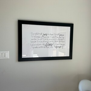 PHYSICAL CUSTOM PRINT Brush Lettering Print, Hand Lettered Watercolor ...