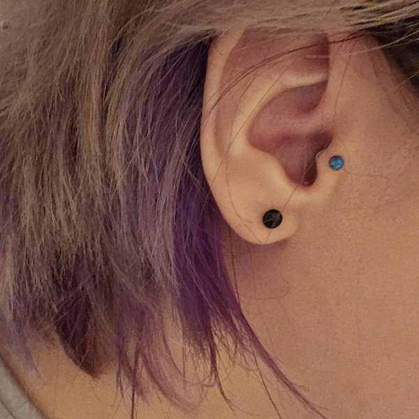 Lobe Cuff Surgical Steel Double Flare Tunnel | 316L Surgical Steel Ear ...